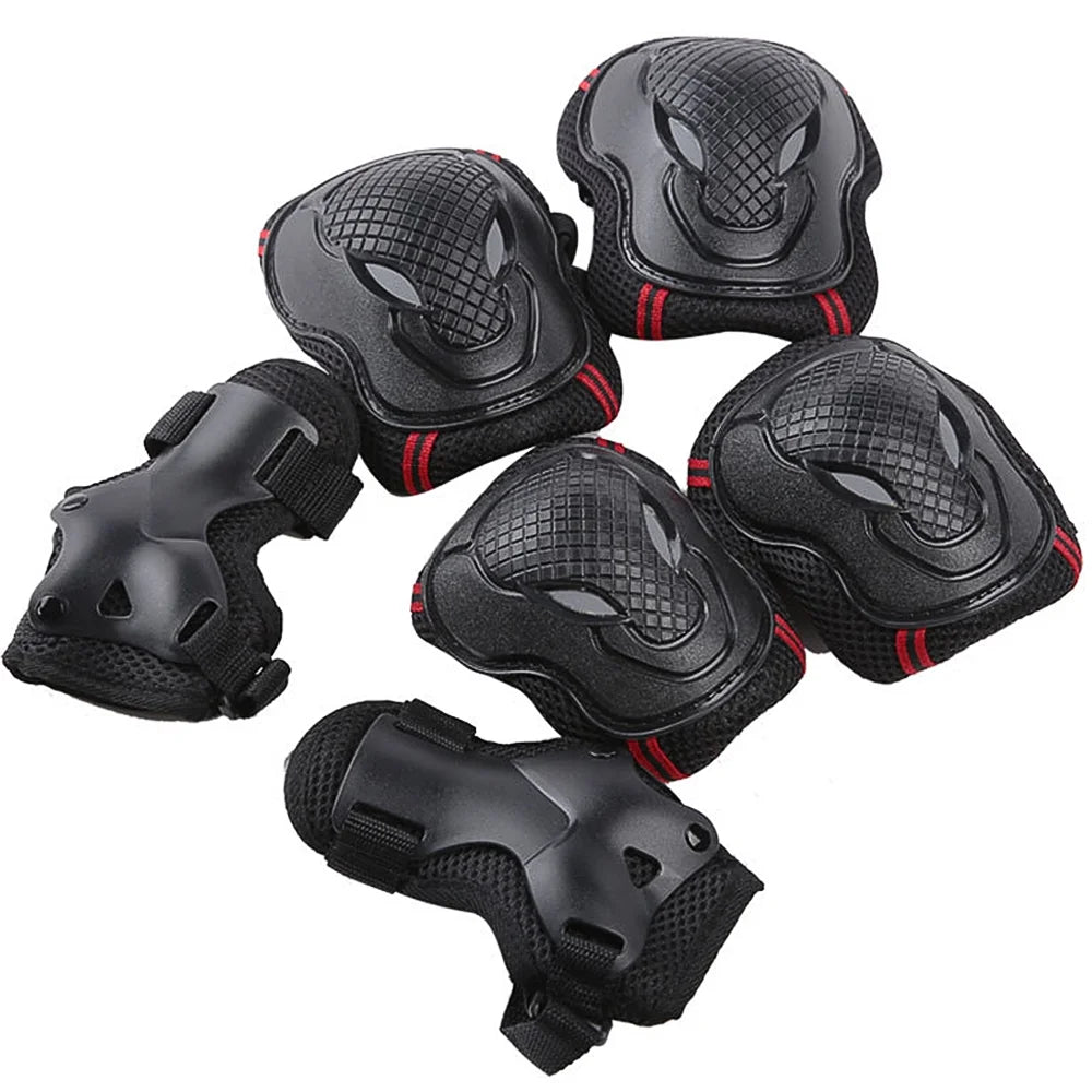 Kids Protective Gear Set – 6-Piece Knee, Elbow, and Wrist Pads for Saf ...