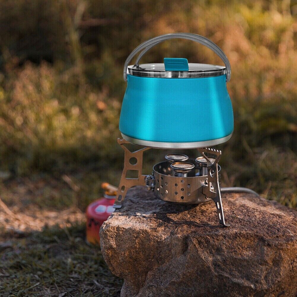 Silicone Collapsible Kettle - Portable 1L Capacity | Green Shop