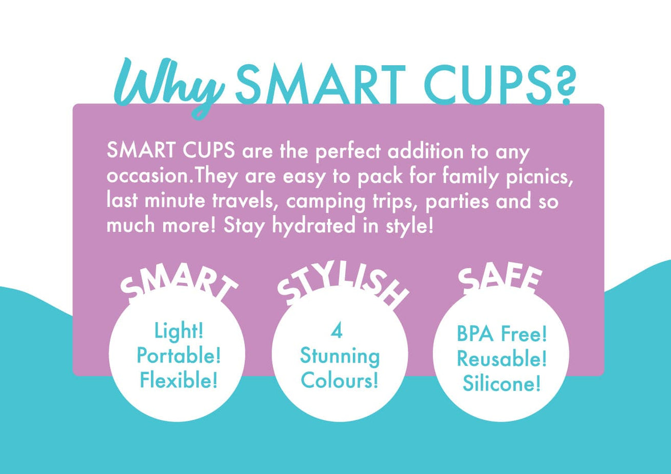 Reusable Silicone Smart Cups 4 pack - Green Blend | Green Shop