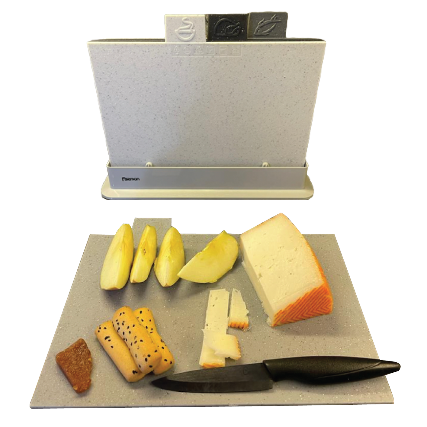 Index Chopping board 4 piece set Sizes 29 x 22.5cm | Green Shop